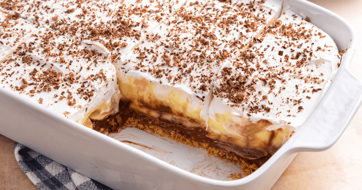 Easy Chocolate Banana Pudding Bars | All Things Mamma