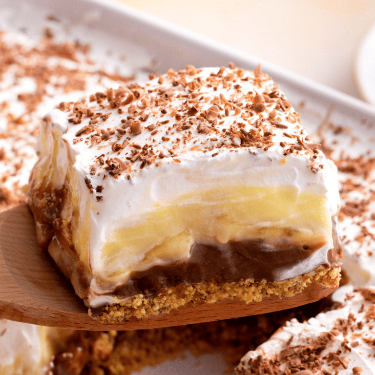 Easy Chocolate Banana Pudding Bars | All Things Mamma