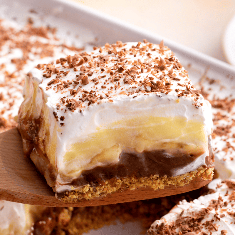 Easy Chocolate Banana Pudding Bars | All Things Mamma