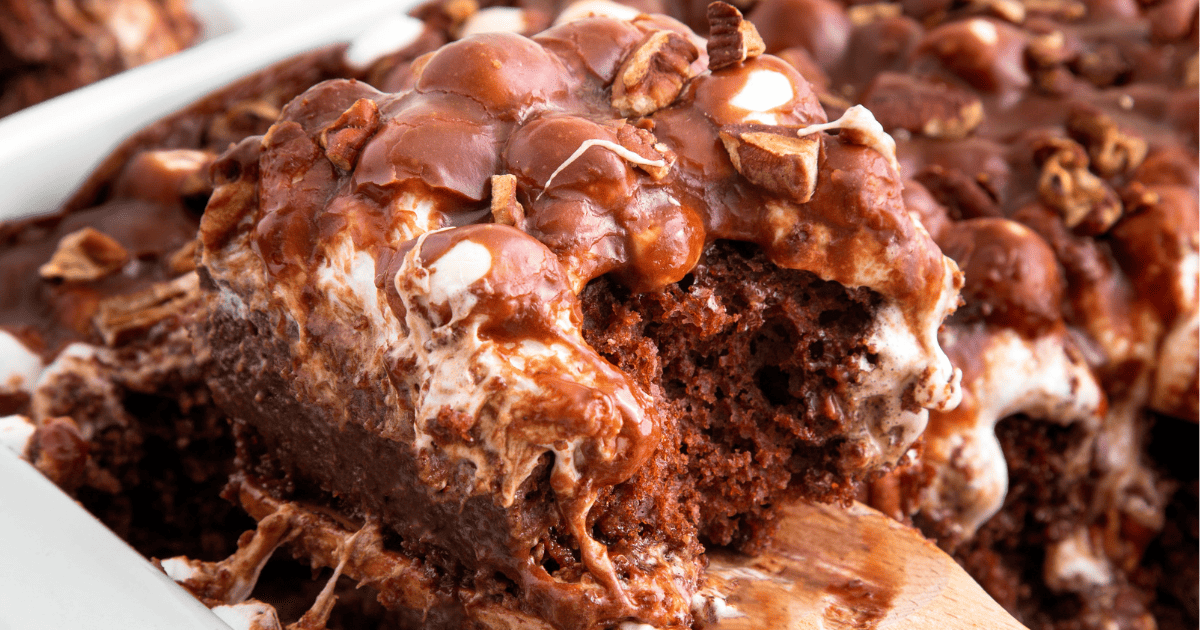 Mississippi Mud Cake (With Boxed Cake Mix!) | All Things Mamma