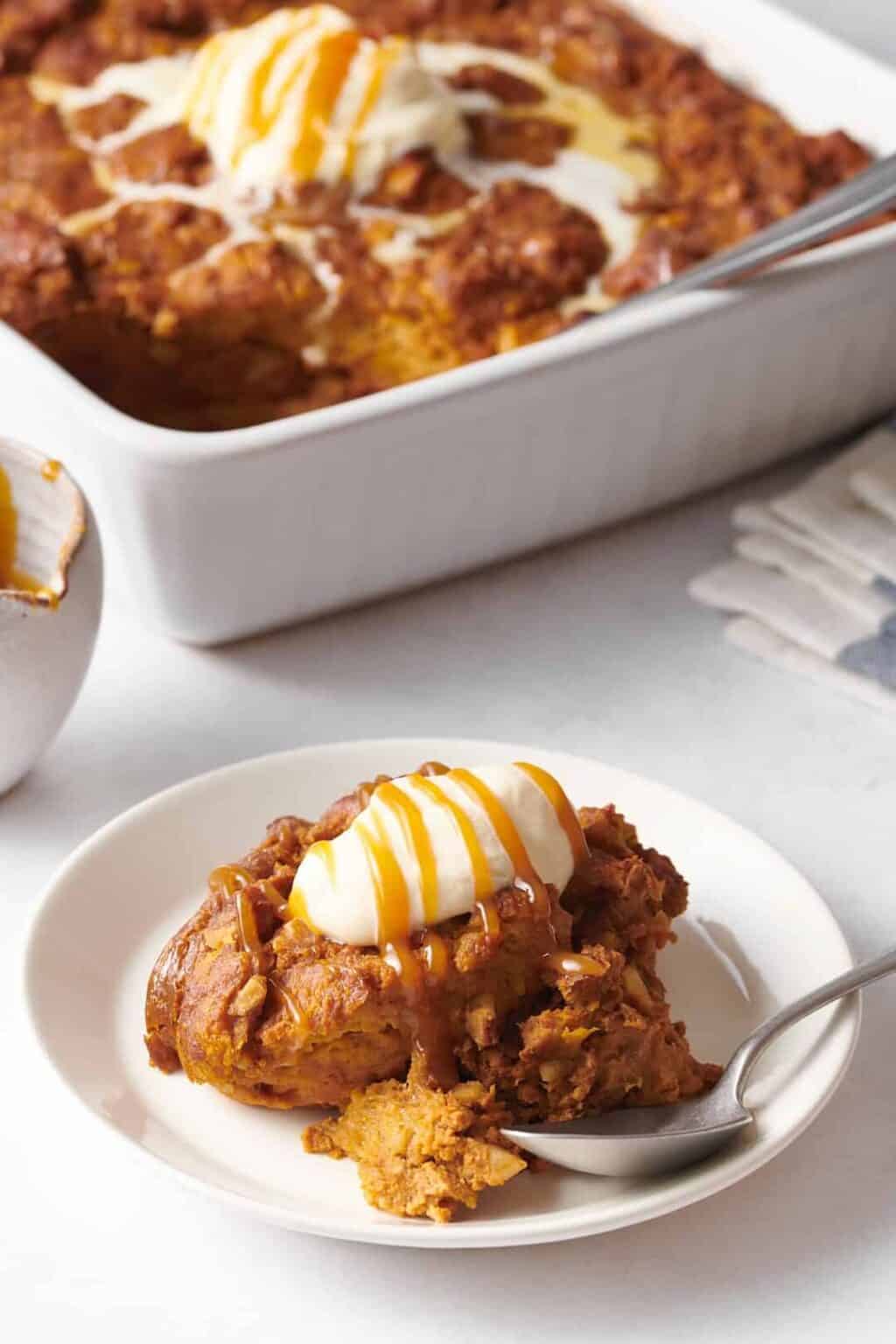 Pumpkin Bread Pudding - All Things Mamma