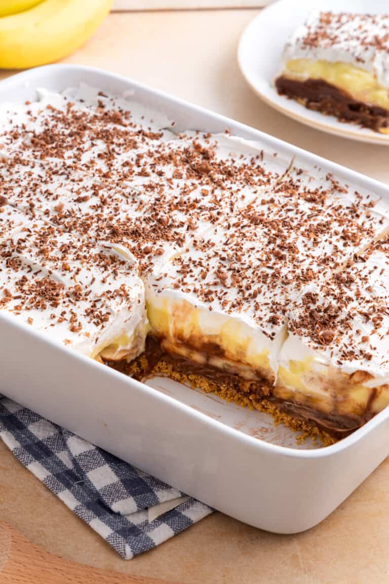 Easy Chocolate Banana Pudding Bars | All Things Mamma