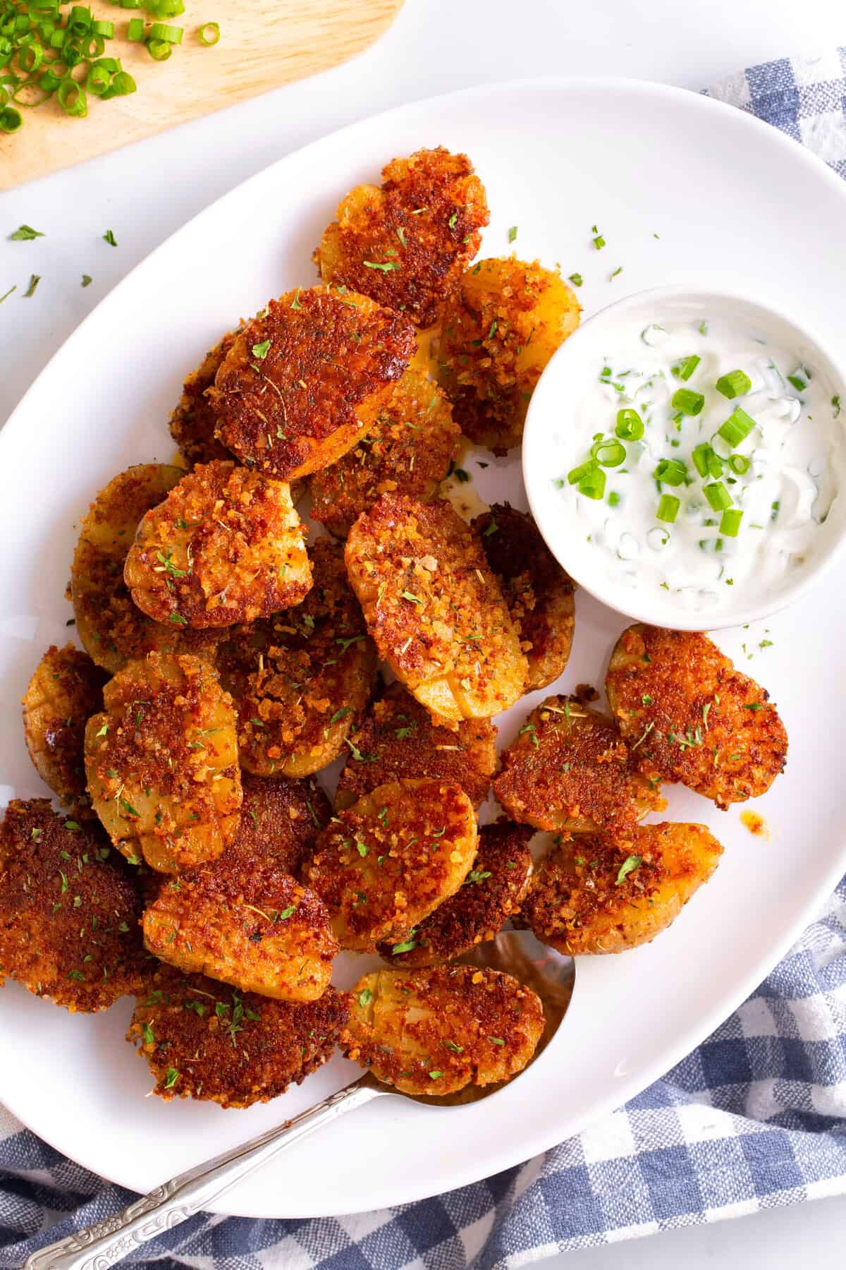 Easy Crispy Smashed Potatoes Recipe | All Things Mamma