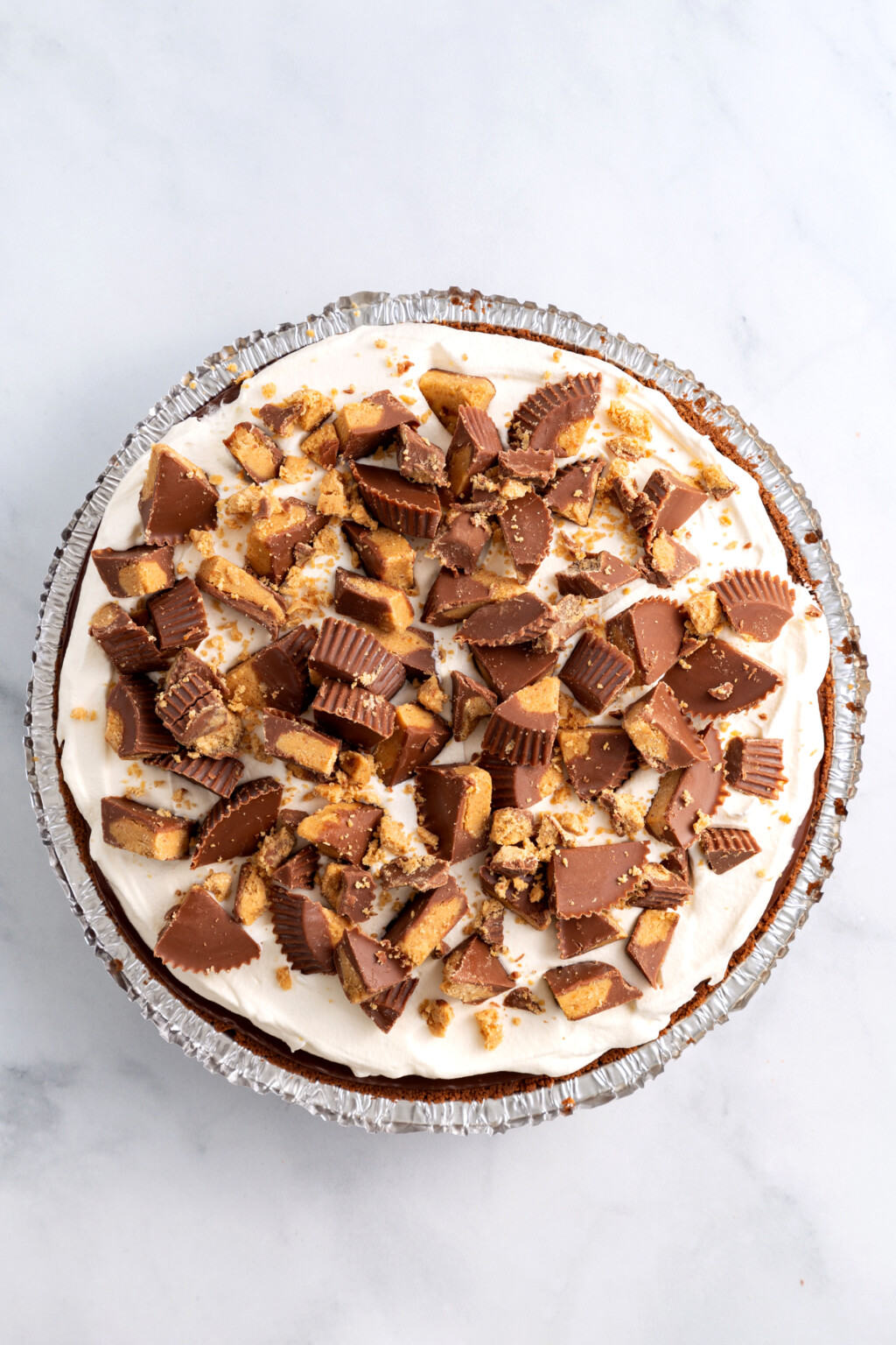 No-Bake Reese's Peanut Butter Pie - All Things Mamma