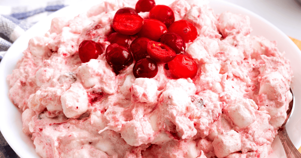 Easy Cranberry Fluff Salad Recipe | All Things Mamma