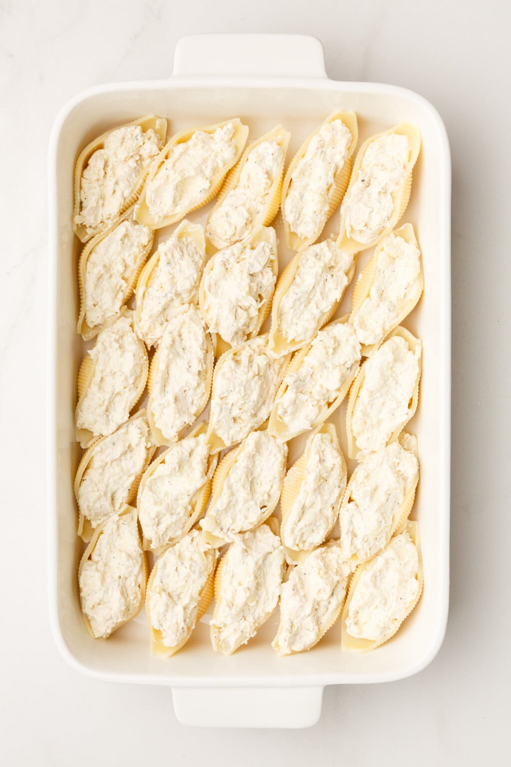 Easy Chicken Alfredo Stuffed Shells - All Things Mamma