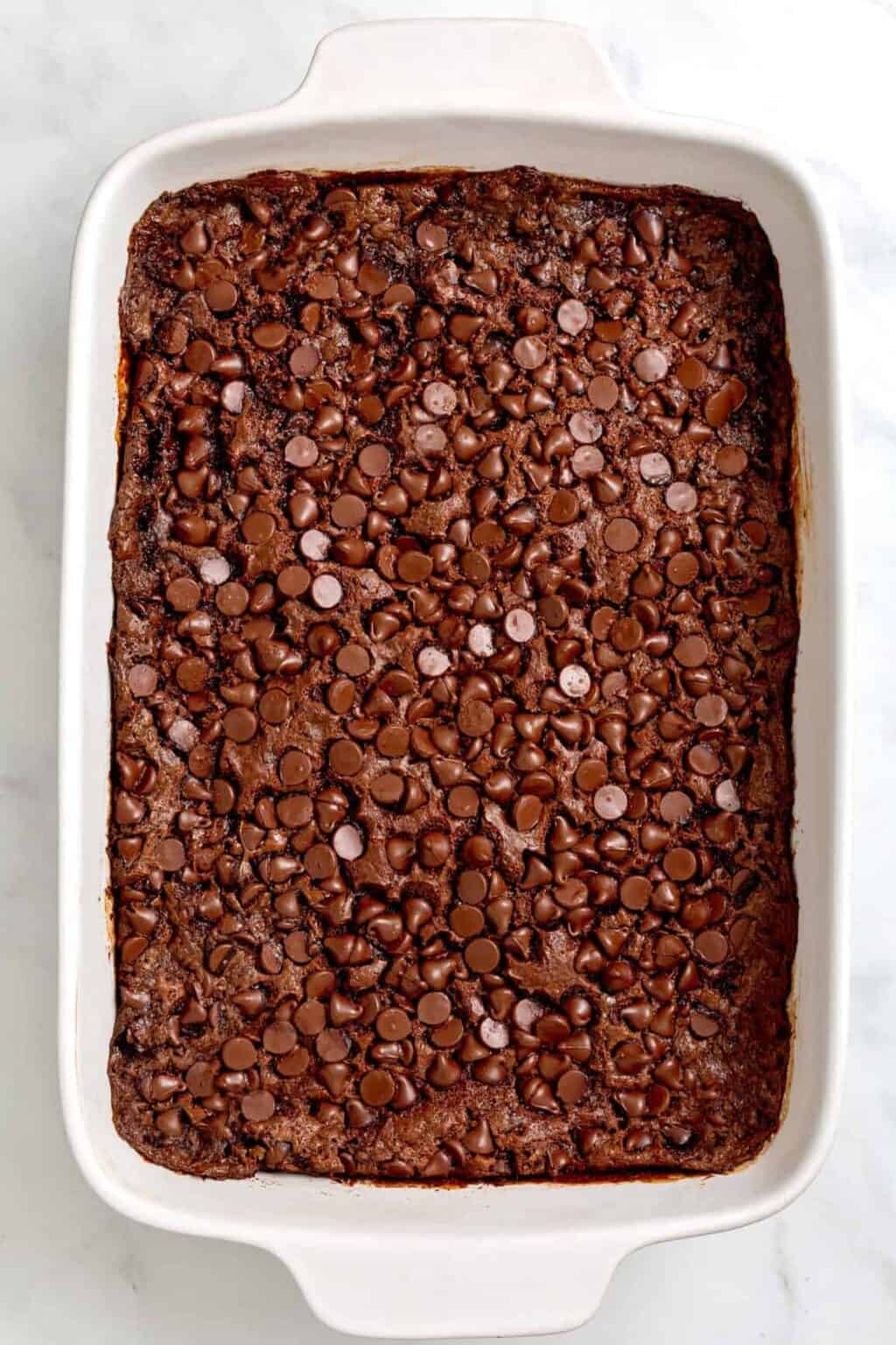 Chocolate Dump Cake with Chocolate Chips - All Things Mamma