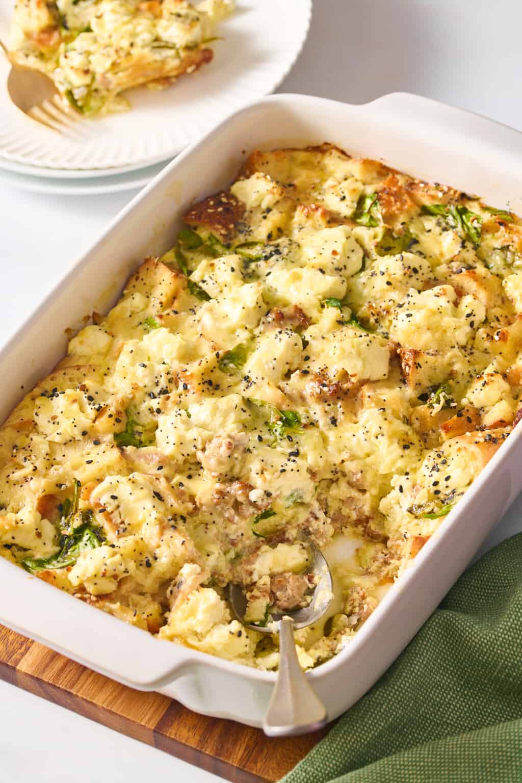 Everything Bagel Breakfast Casserole | All Things Mamma