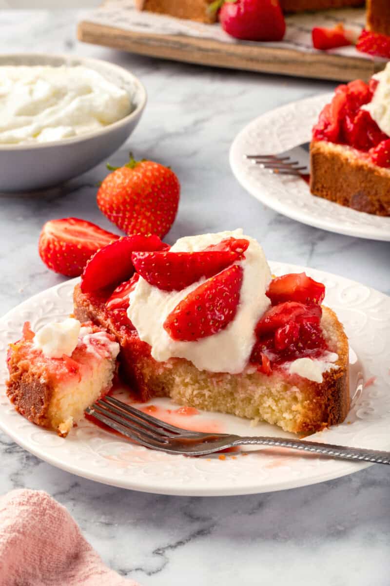 Strawberry Shortcake Made With Pound Cake - All Things Mamma