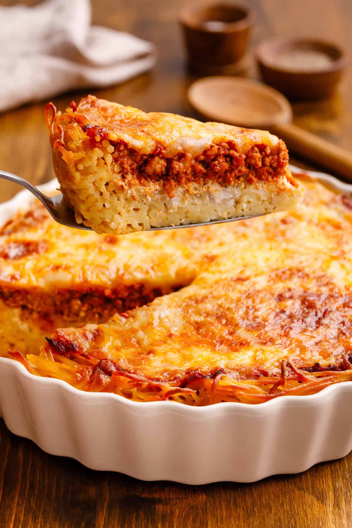 Easy Spaghetti Pie - All Things Mamma