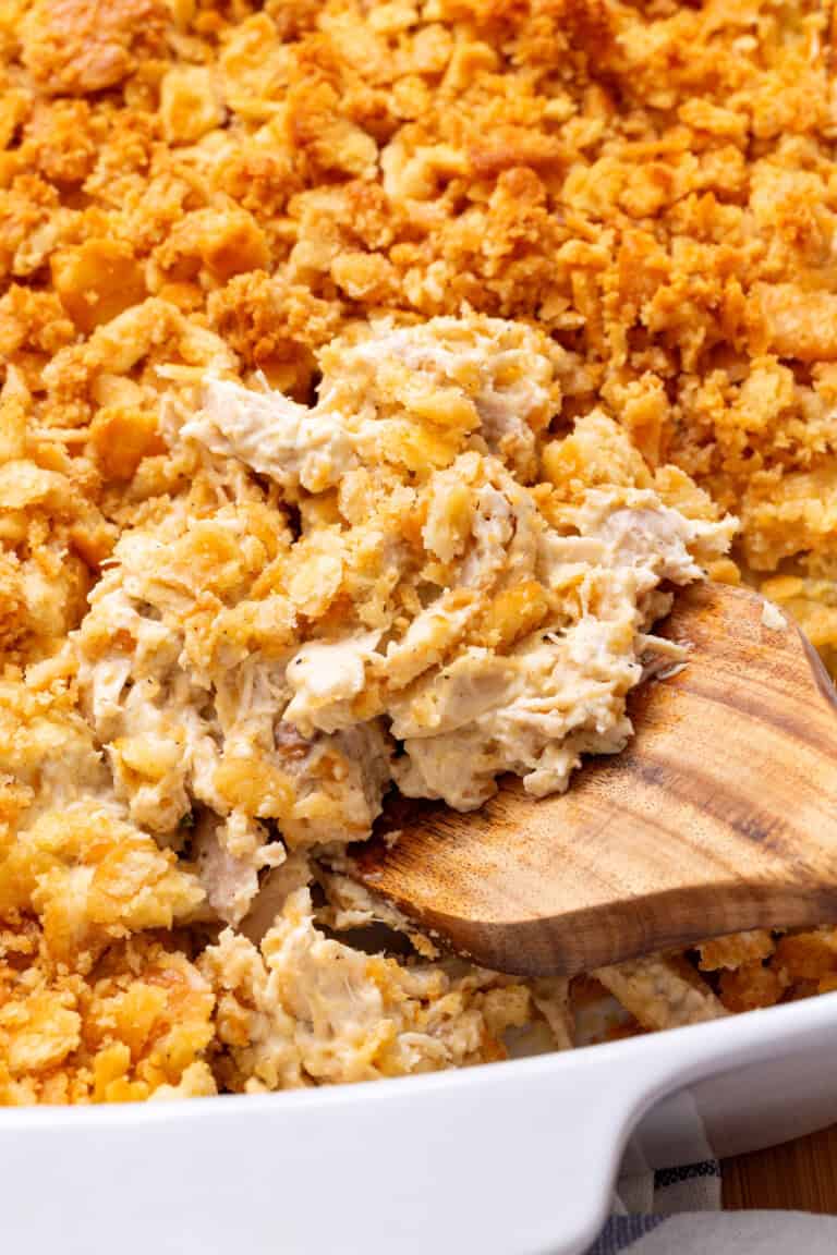 Ritz Cracker Chicken Casserole | All Things Mamma
