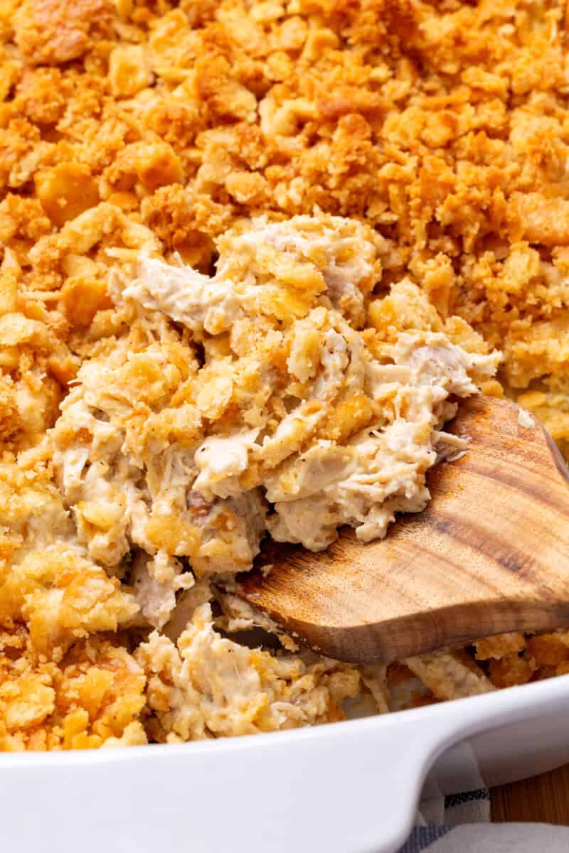 Ritz Cracker Chicken Casserole | All Things Mamma