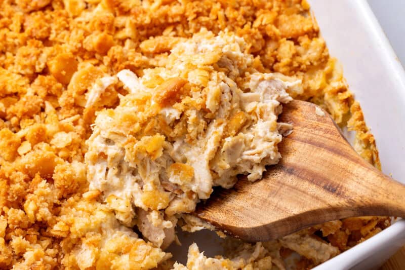 Ritz Cracker Chicken Casserole | All Things Mamma
