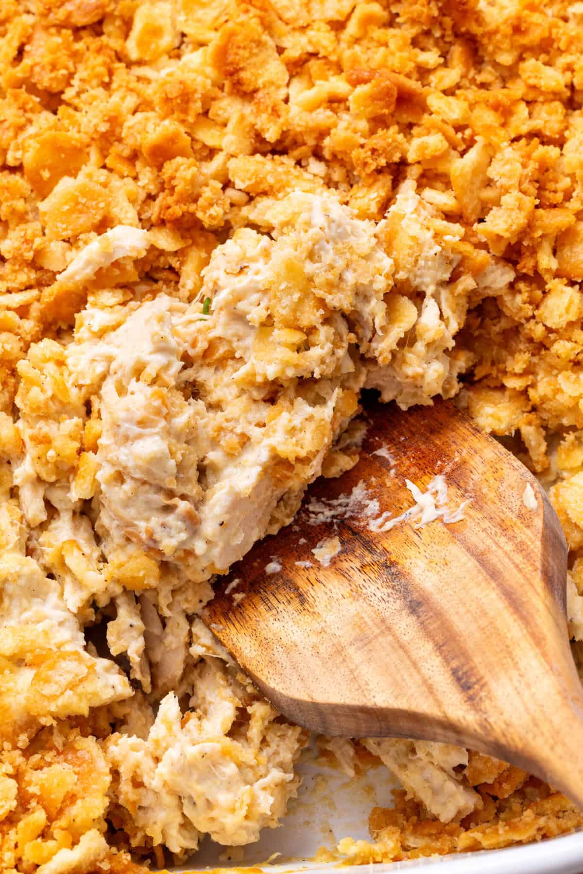 Ritz Cracker Chicken Casserole | All Things Mamma