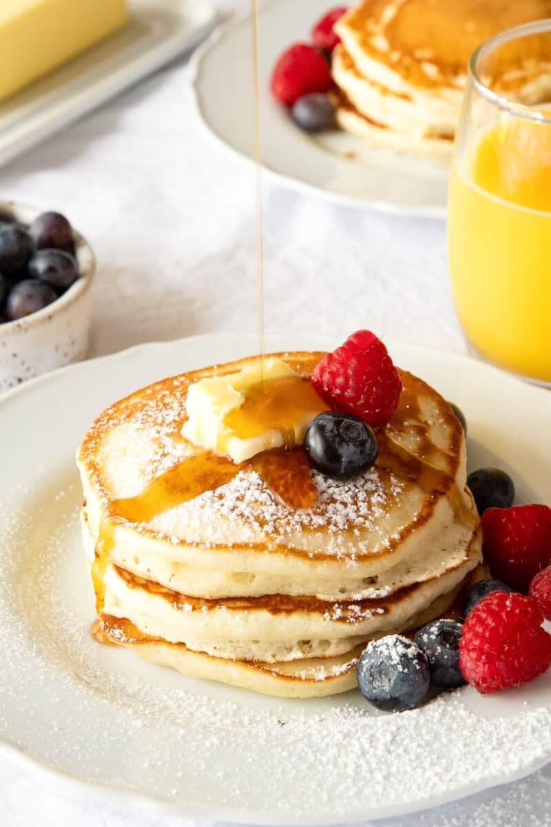 Fluffy Homemade Pancakes - All Things Mamma